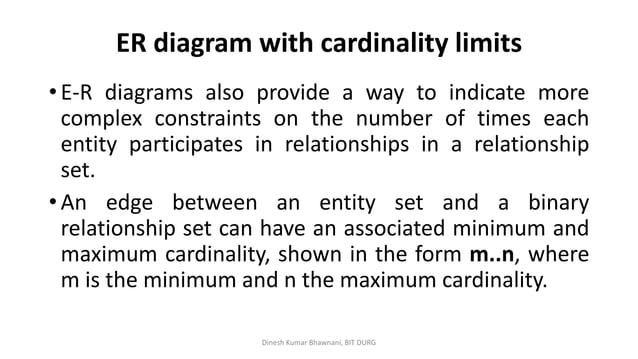 Database management system Lecture 7 : Strong and weak entity sets | PPT