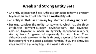 Database management system Lecture 7 : Strong and weak entity sets | PDF | Databases | Computer ...