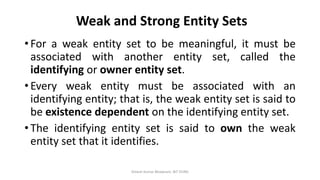Database management system Lecture 7 : Strong and weak entity sets | PDF