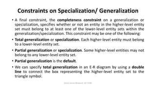 Dbms Notes Lecture 9 : Specialization, Generalization and Aggregation | PDF