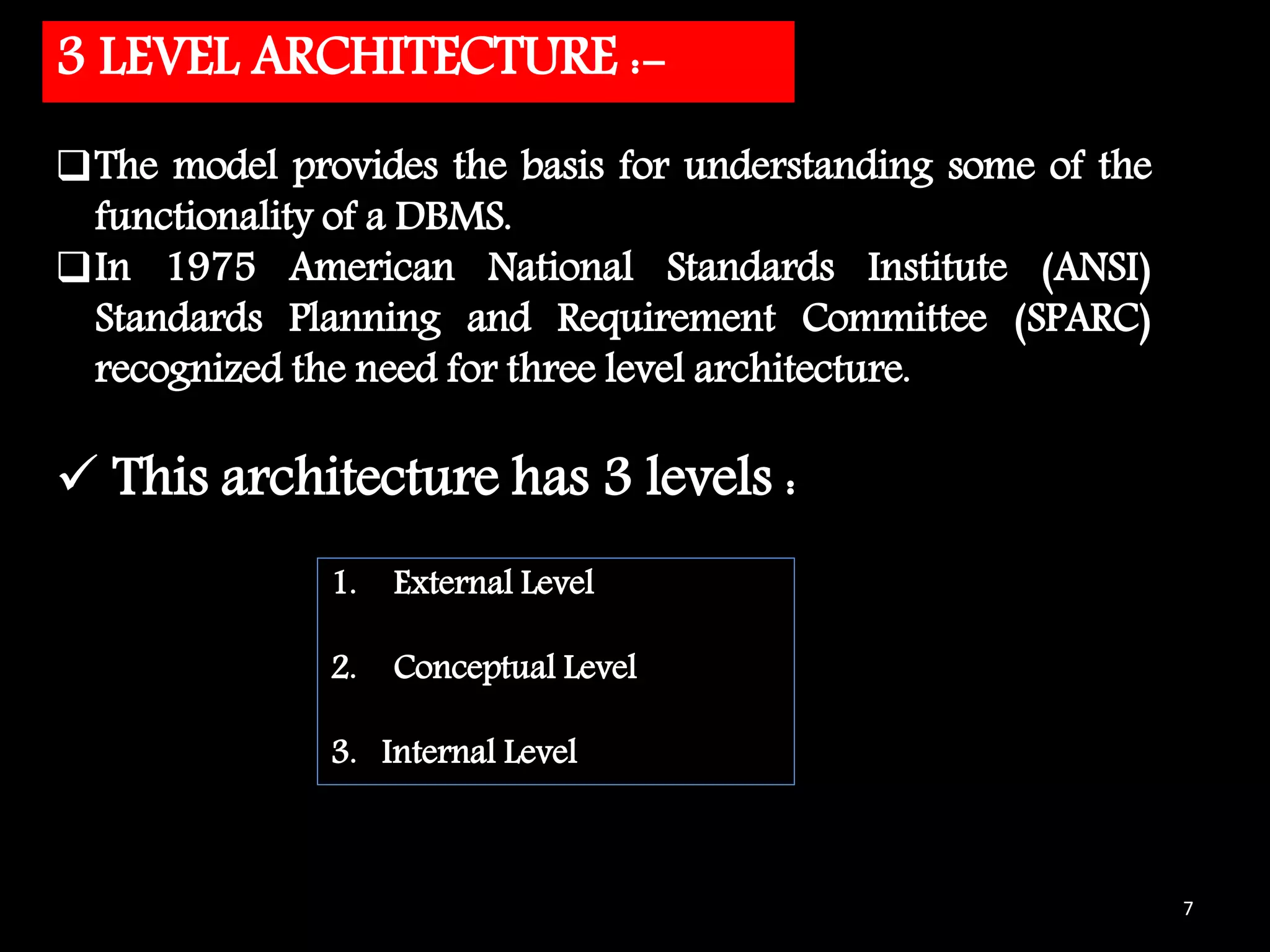 Dbms level of architecture2 | PPT