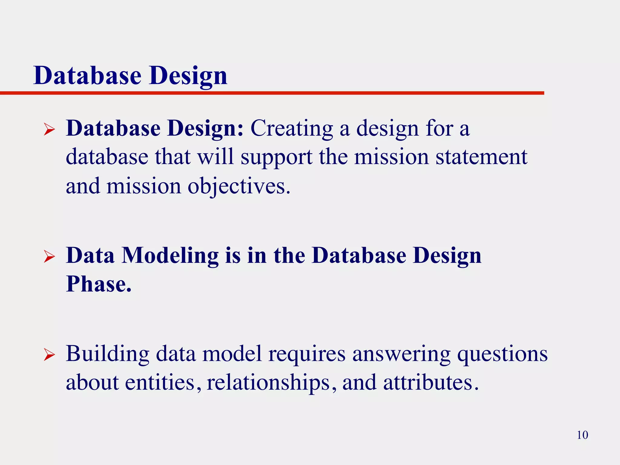 Dbms lifecycle. ..Database System Development Lifecycle | PDF