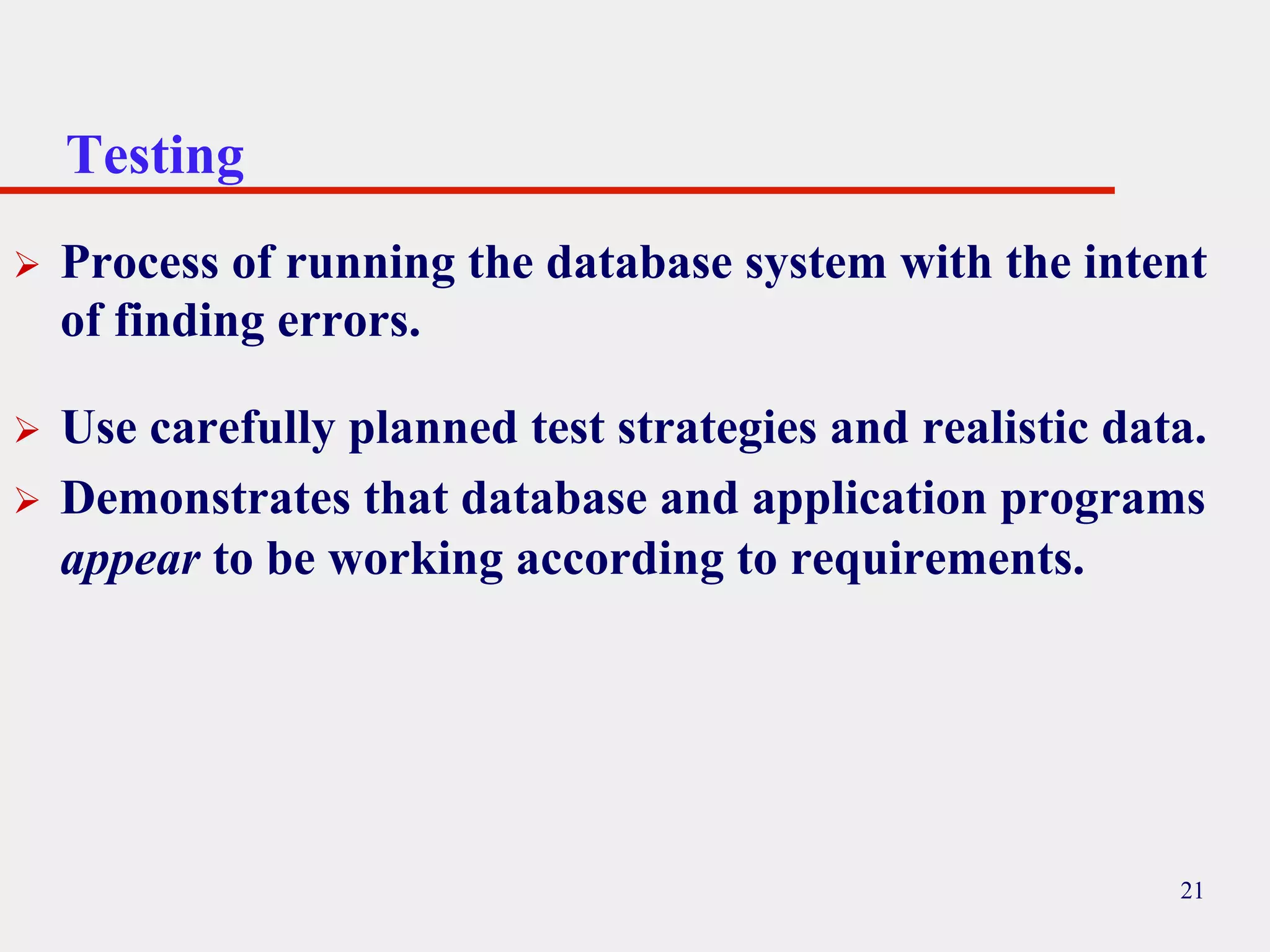Dbms lifecycle. ..Database System Development Lifecycle | PDF | Databases | Computer Software ...