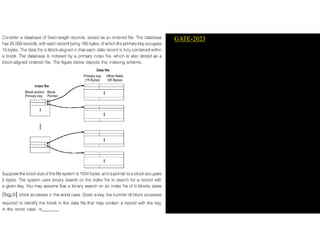 DBMS primary index and secondary index questions | PDF | Databases | Computer Software and ...