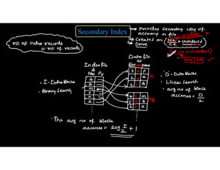 DBMS primary index and secondary index questions | PDF | Databases | Computer Software and ...