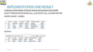 Dbms mini project | PPTX