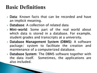 DBMS and its Models | PPT