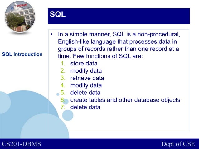 Dbms relational data model and sql queries | PPTX | Databases | Computer Software and Applications