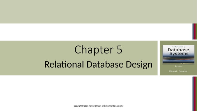 Dbms Module 5 Normalisation In Database Management Ppt