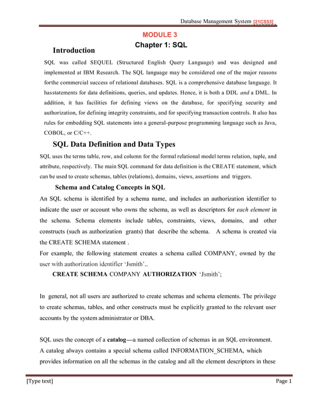 DBMS MODULE 3 NOTES ENGINEERING CSE .pdf DBMS MODULE 3 NOTES ENGINEERING CSE .pdf