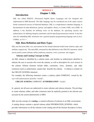DBMS MODULE 3 NOTES ENGINEERING CSE .pdf