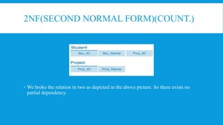 Dbms normalization | PPTX