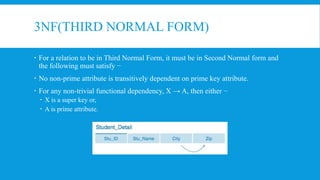 Dbms normalization | PPTX