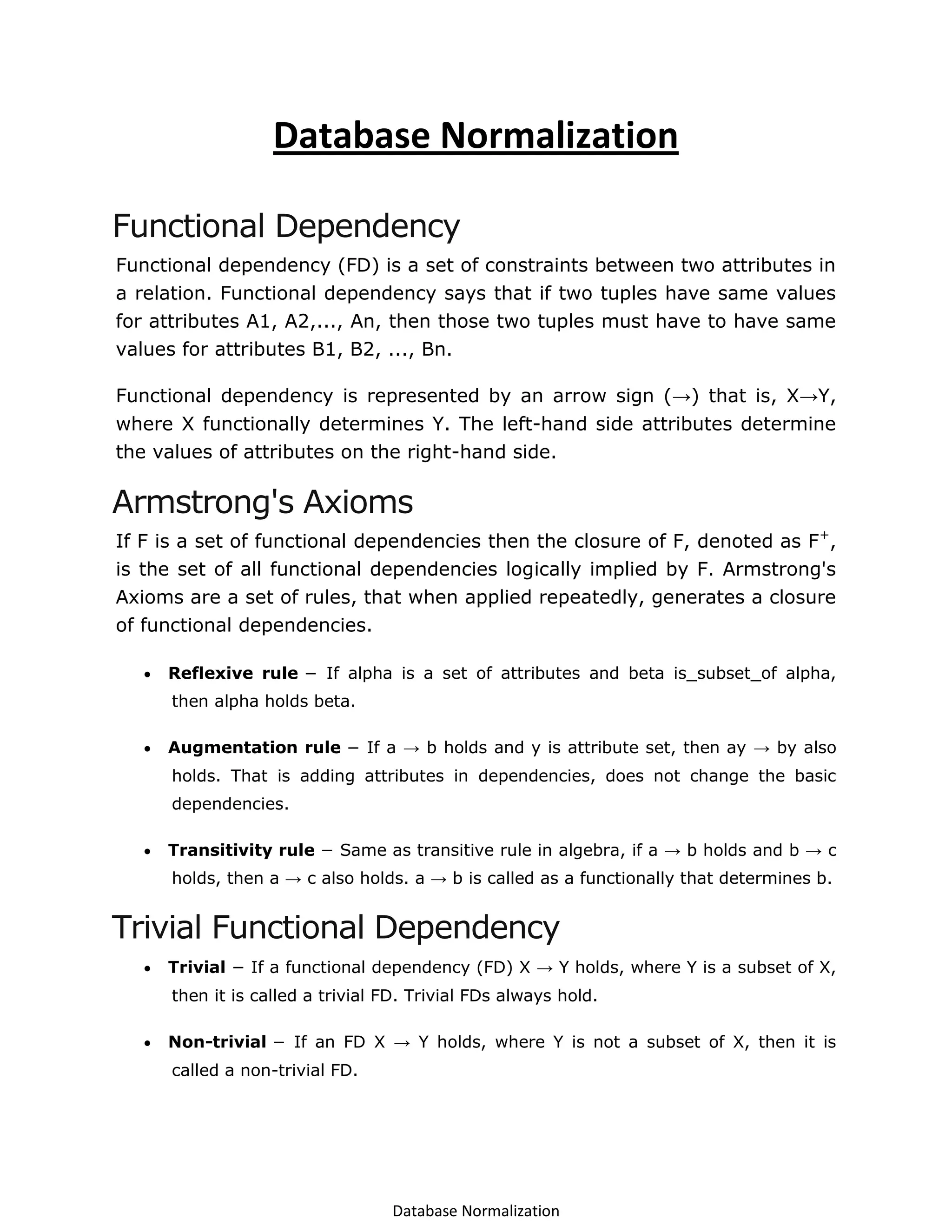 Normalization in Database | PDF