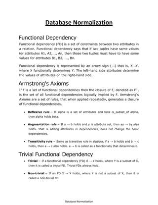 Normalization in Database | PDF
