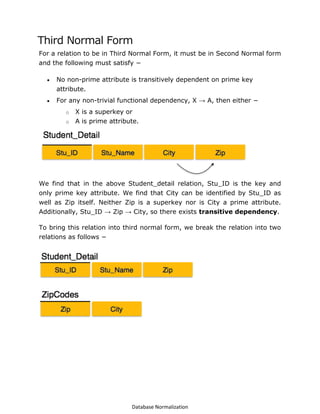 Normalization in Database | PDF