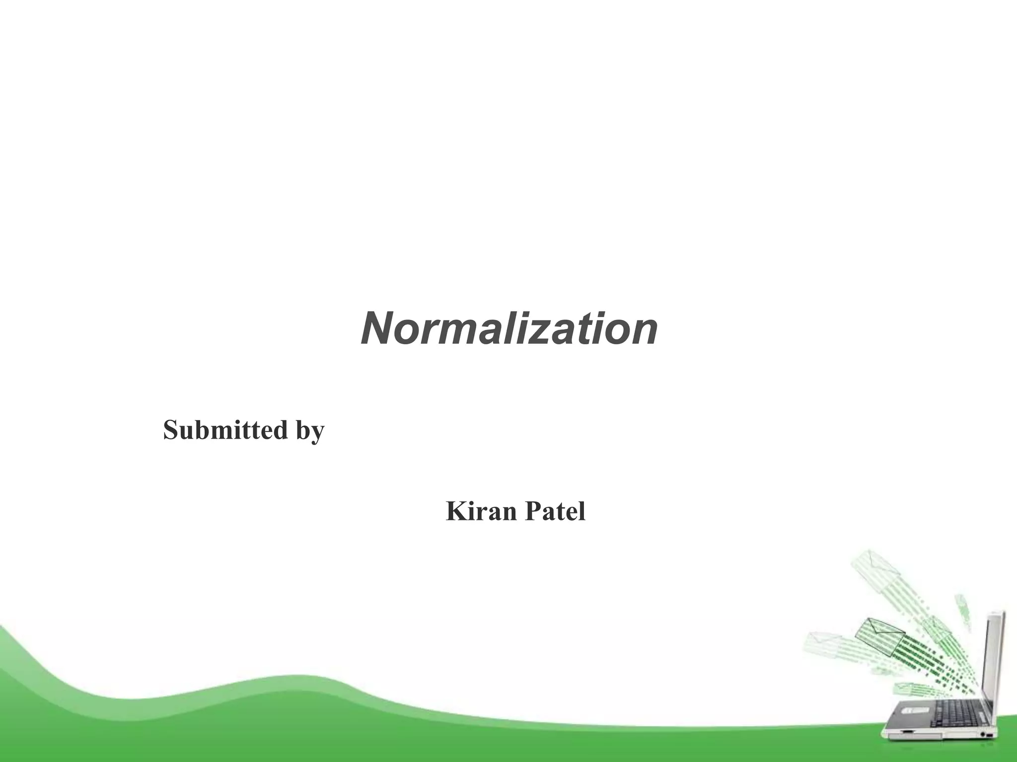 Database Management System Normalization Pptx Databases
