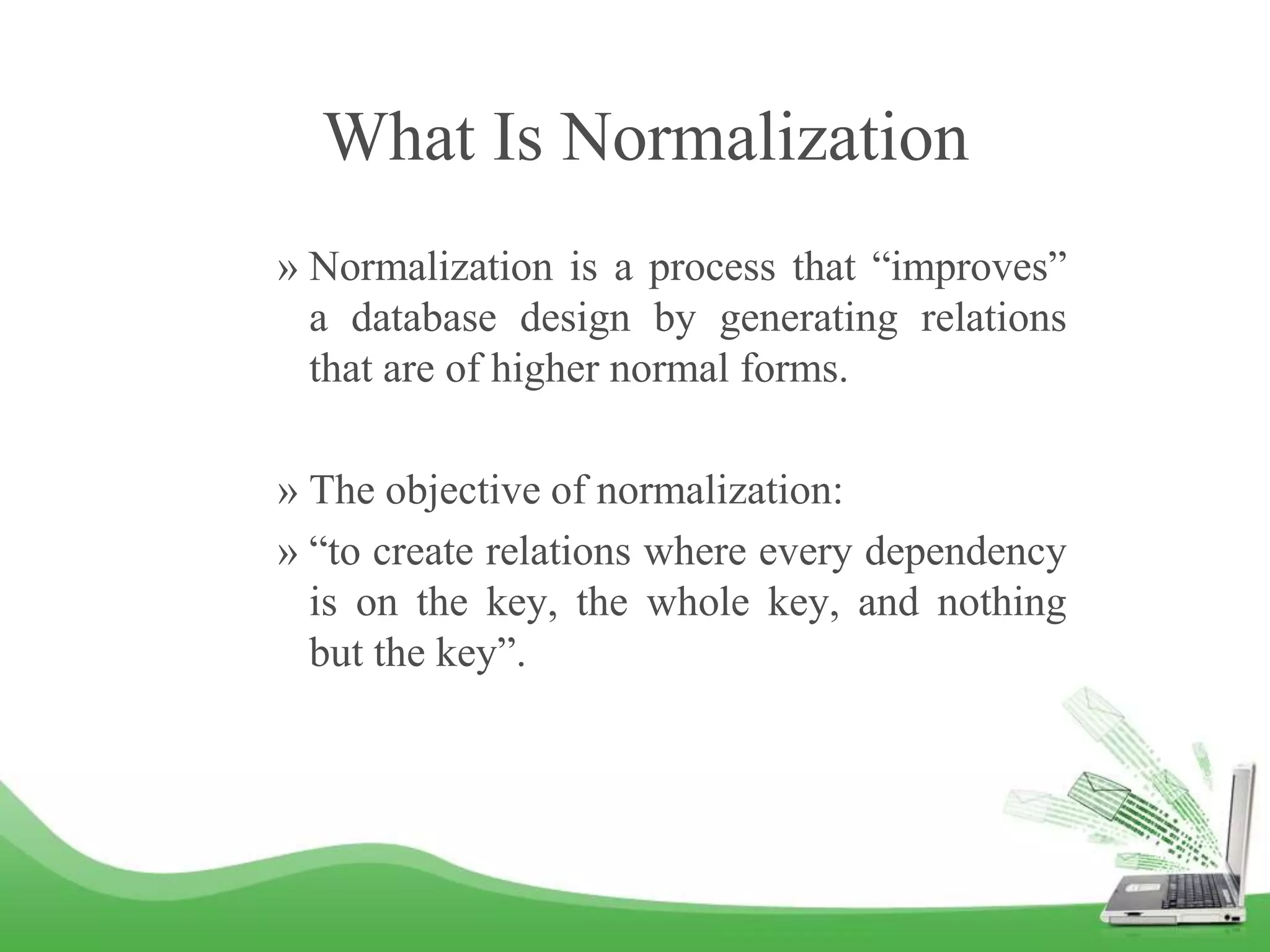 Database Management System Normalization Pptx Databases 1268