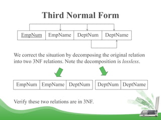 Database Management System( Normalization) | PPTX | Databases | Computer Software and Applications