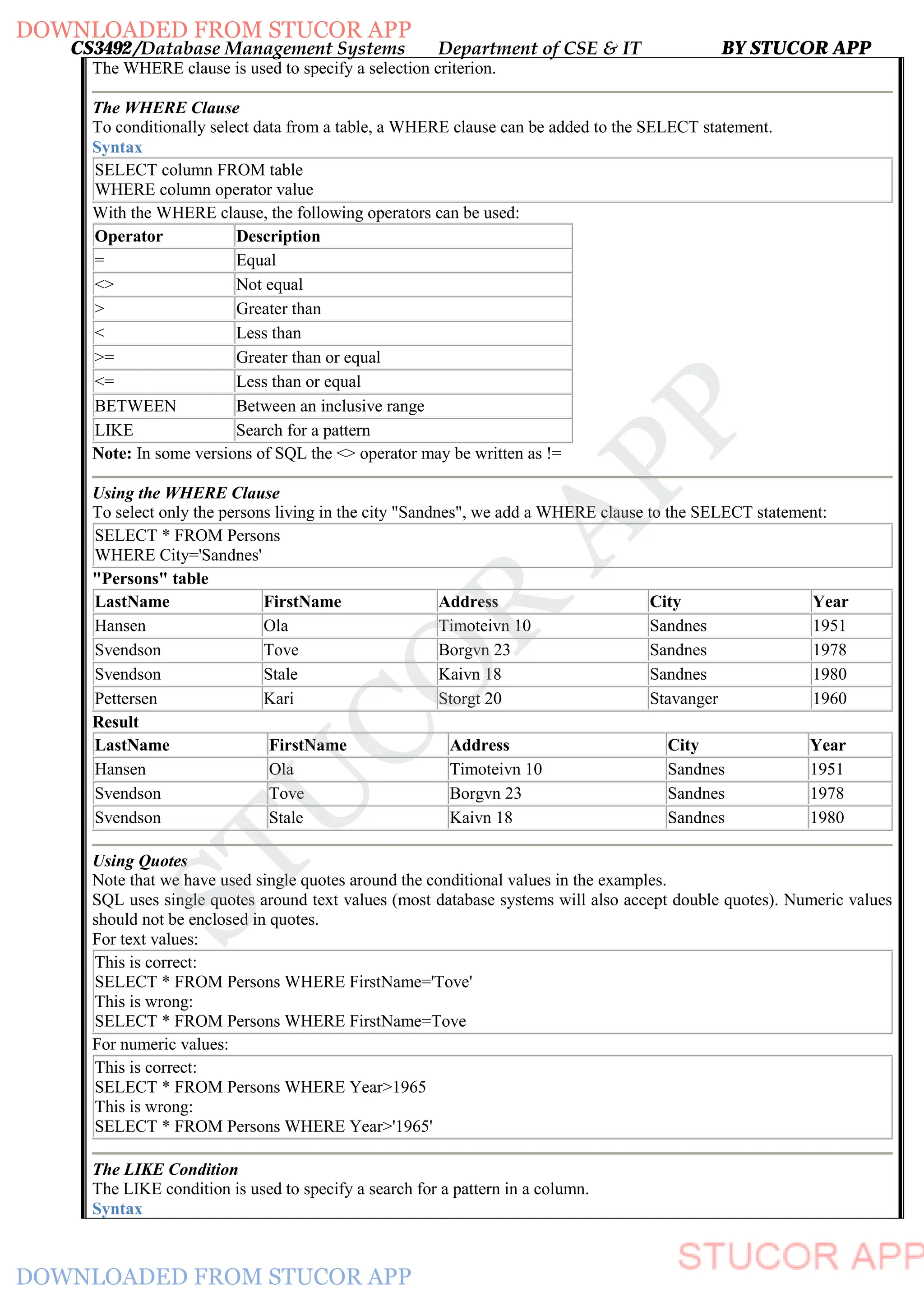 Database Management System NOTES for 2nd year | PDF