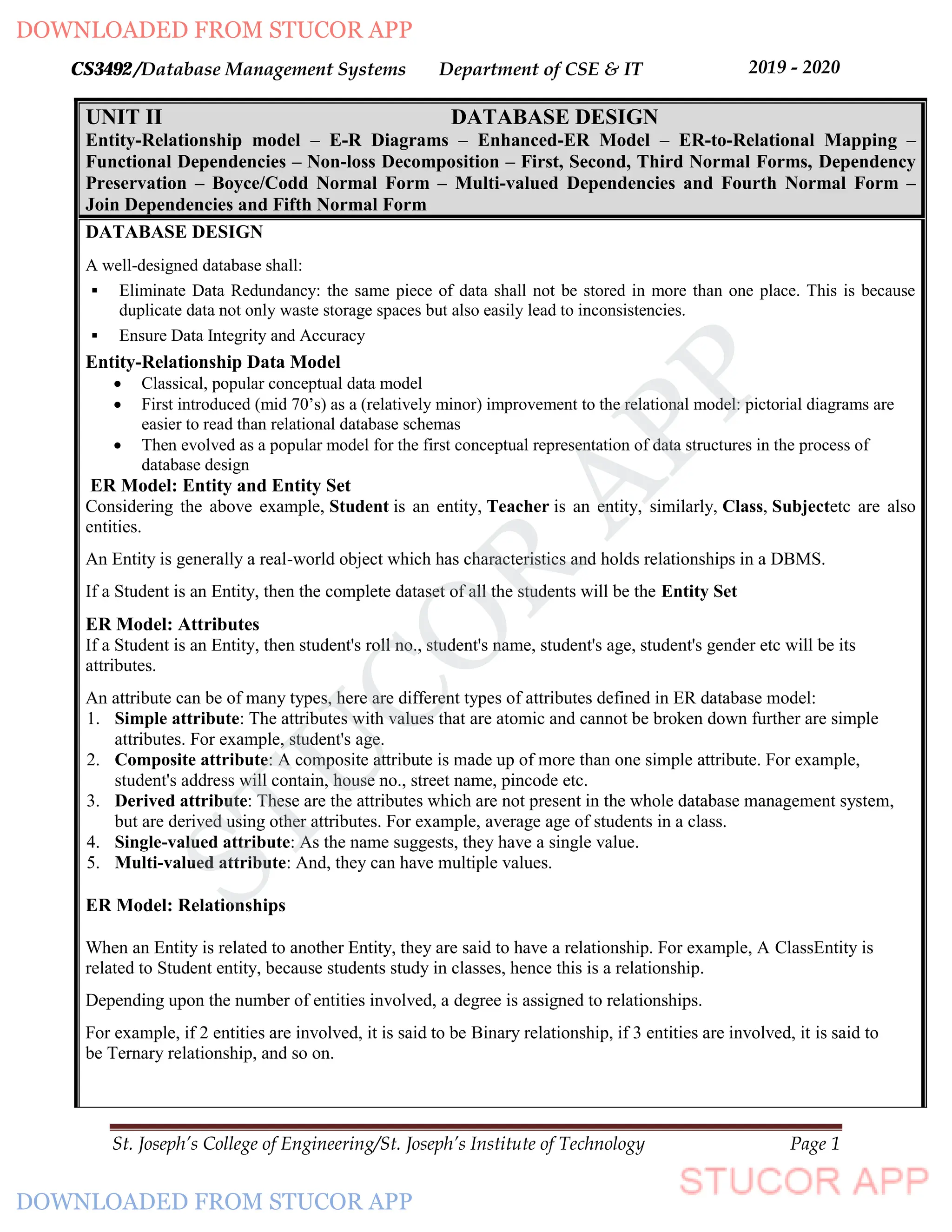 Database Management System NOTES for 2nd year | PDF