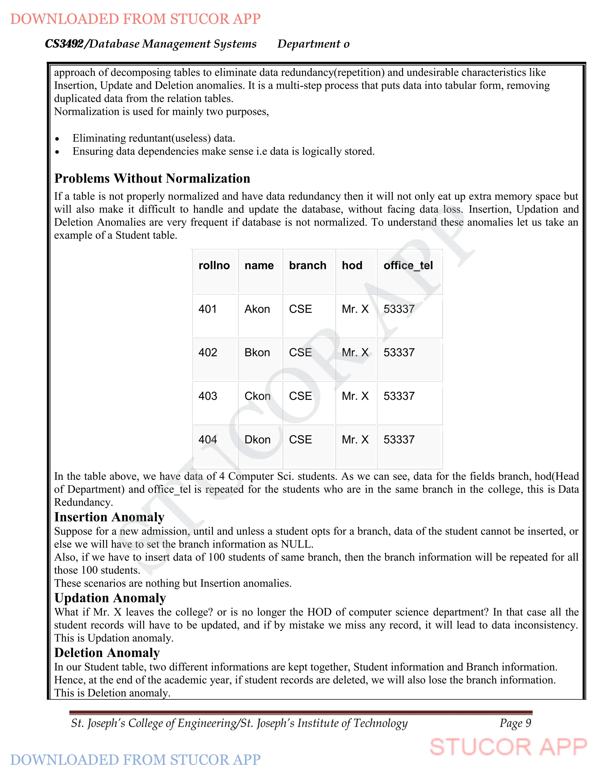 Database Management System NOTES for 2nd year | PDF