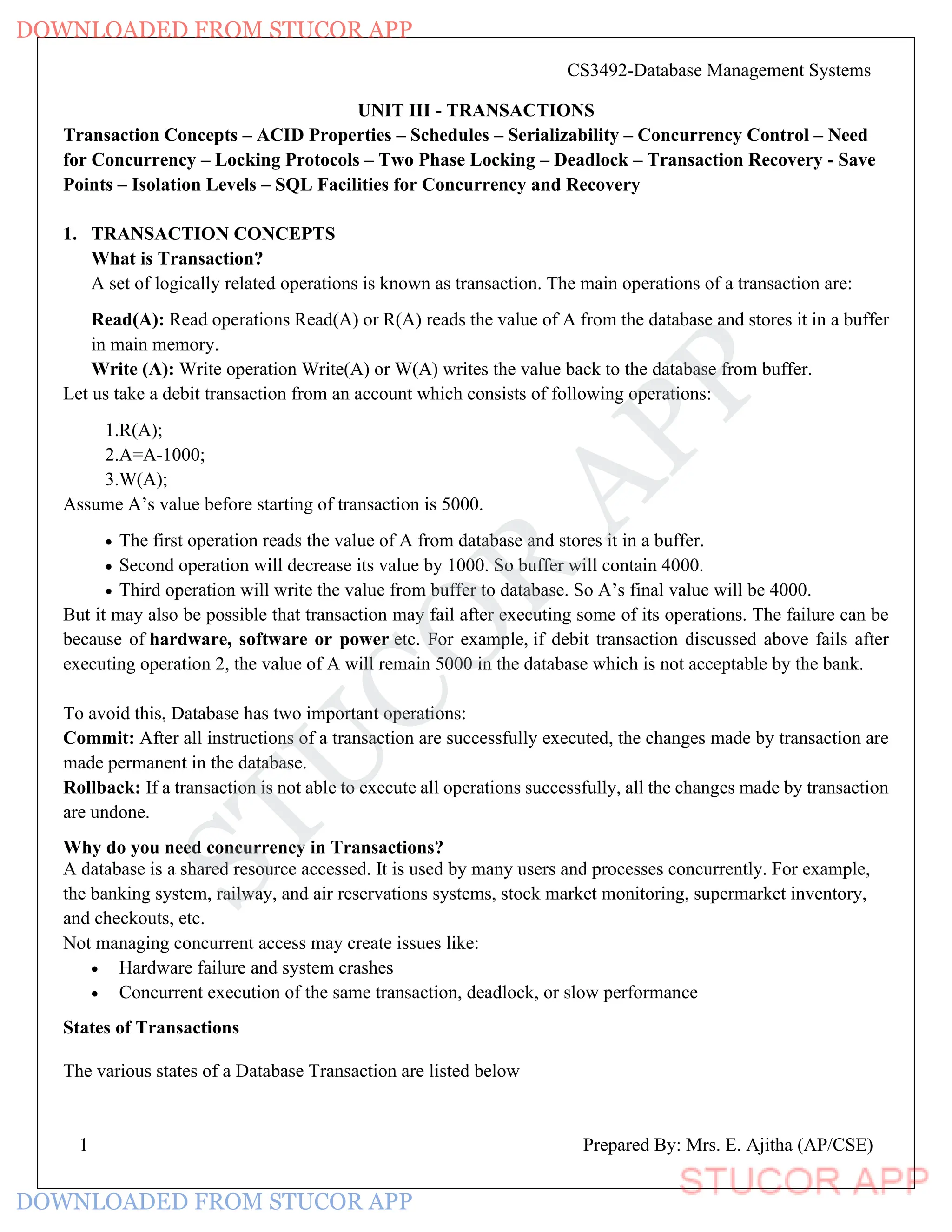 Database Management System NOTES for 2nd year | PDF