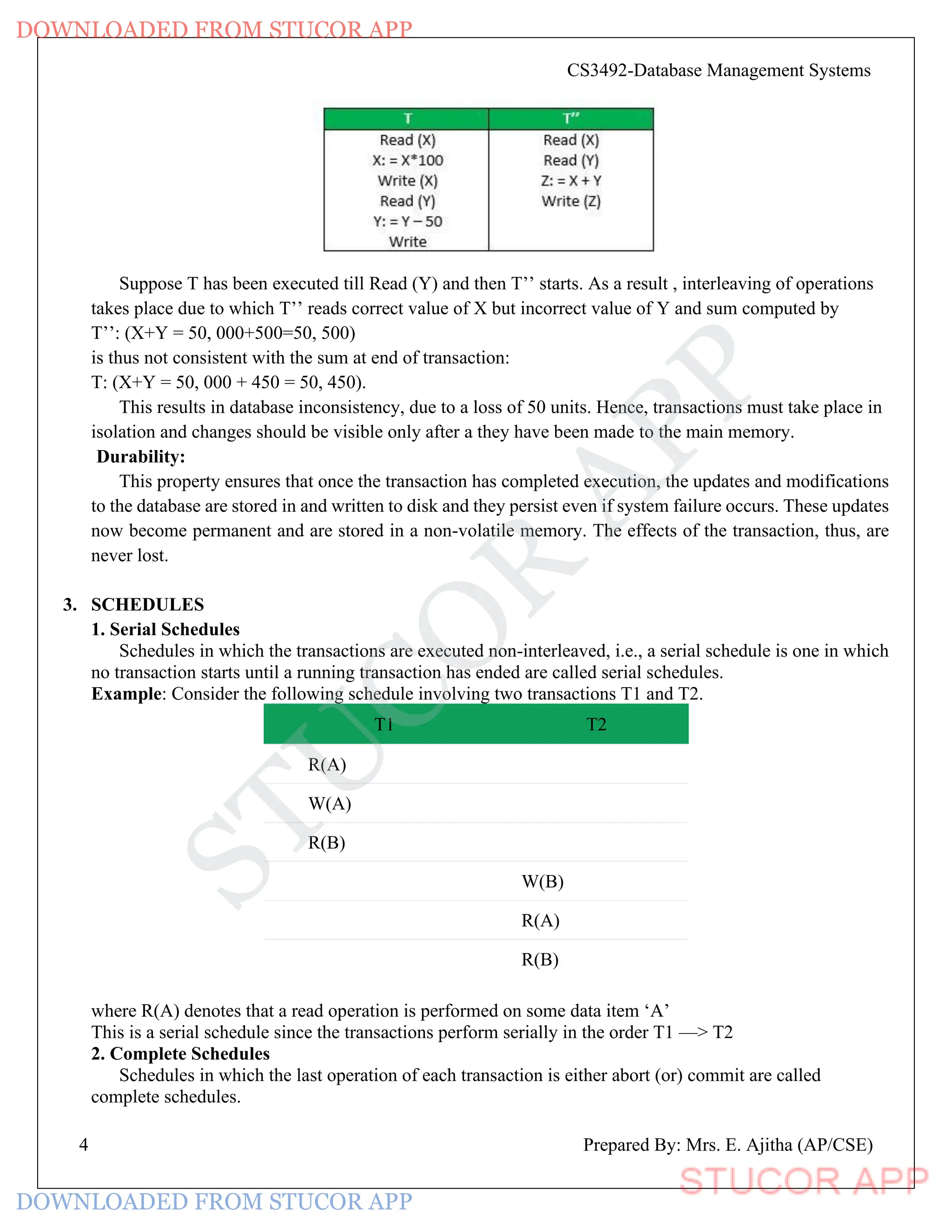Database Management System NOTES for 2nd year | PDF