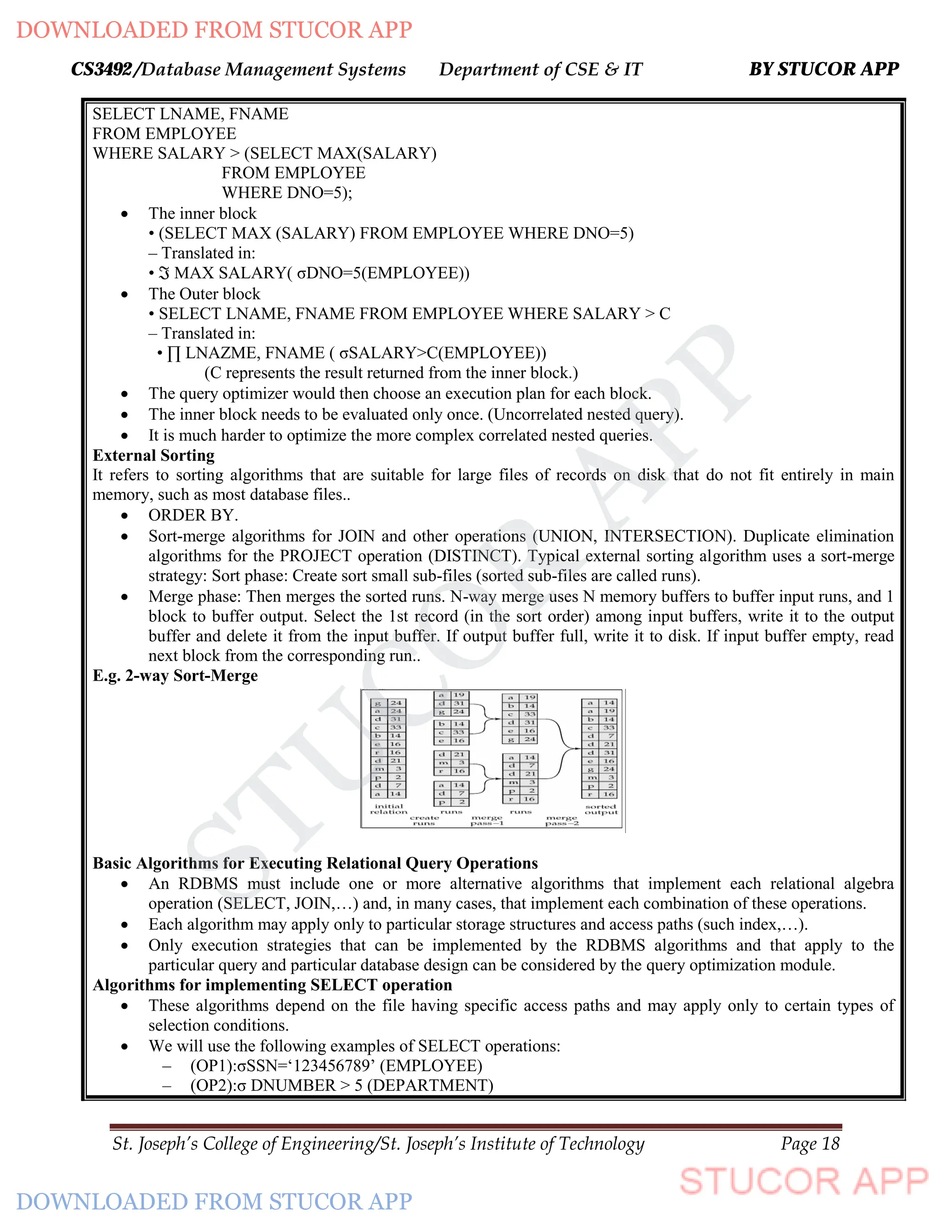 Database Management System NOTES for 2nd year | PDF