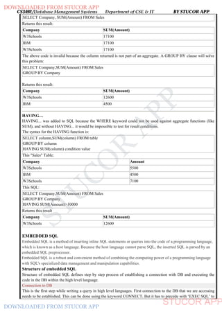 Database Management System NOTES for 2nd year | PDF
