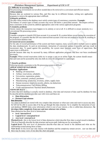 Database Management System NOTES for 2nd year | PDF