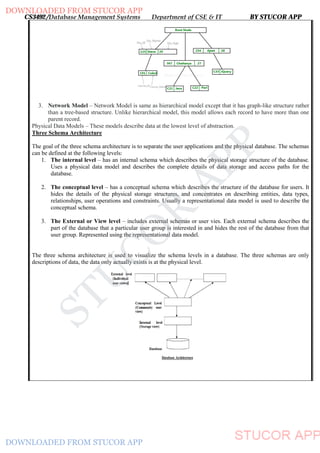 Database Management System NOTES for 2nd year | PDF