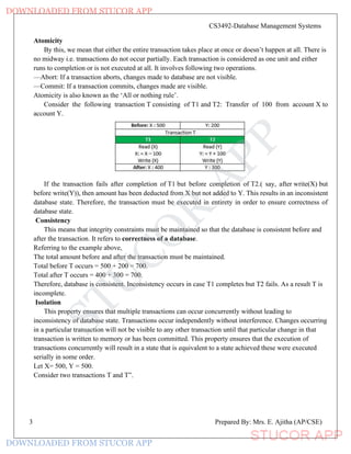 Database Management System NOTES for 2nd year | PDF