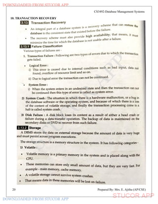 Database Management System NOTES for 2nd year | PDF
