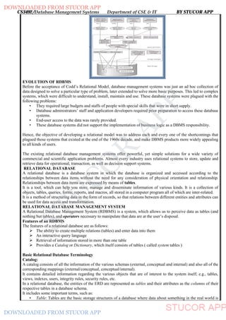 Database Management System NOTES for 2nd year | PDF