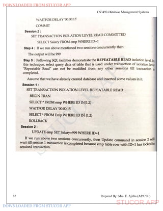 Database Management System NOTES for 2nd year | PDF