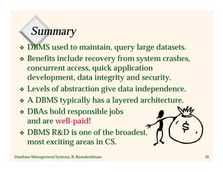 DBMS Notes for data and analytics student very important | PDF