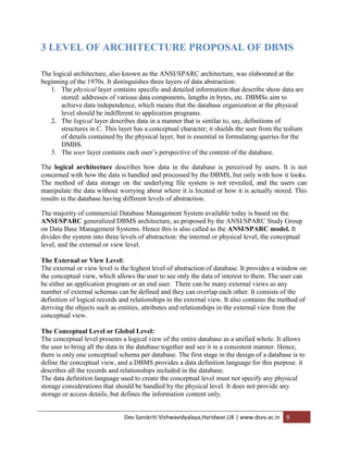 Dbms notesization 2014 | PDF