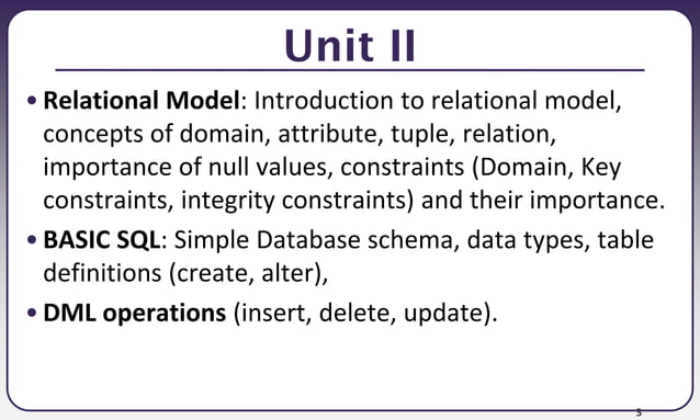 Database management systems Lecture Notes | PDF