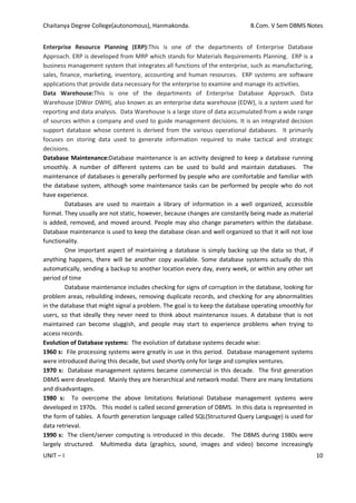 DBMS NOTES UNIT I FINAL.docx was prasented | PDF