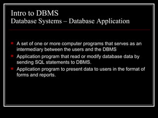DATA BASE MANAGEMENT SYSTEM (DBMS) | PPSX