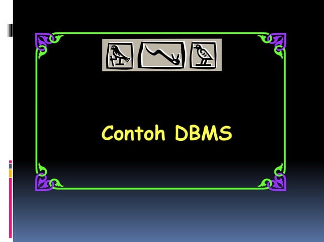 Fungsi dan Contoh DBMS | PPTX