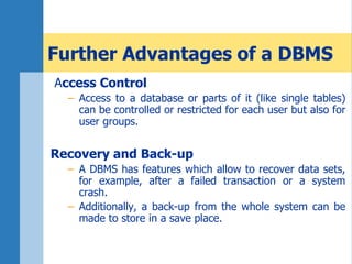Lesson 1: Introduction to DBMS | PDF