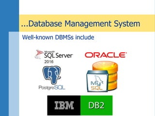 Lesson 1: Introduction to DBMS | PDF