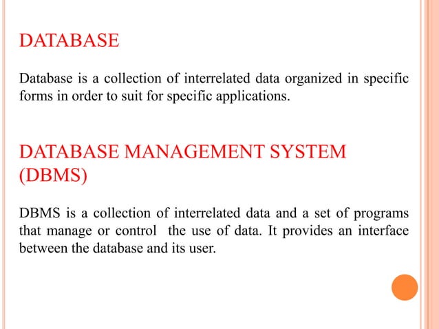 Dbms ppt | PPTX | Databases | Computer Software and Applications