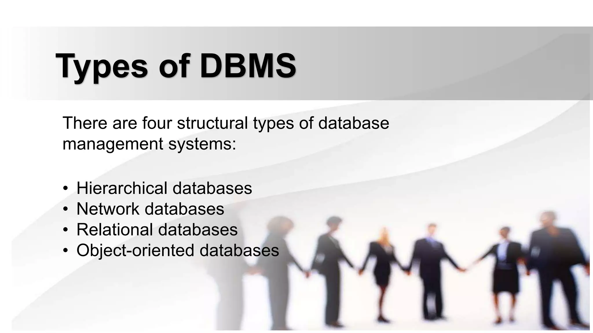 Data base management system and Architecture ppt. | PPTX | Databases | Computer Software and ...