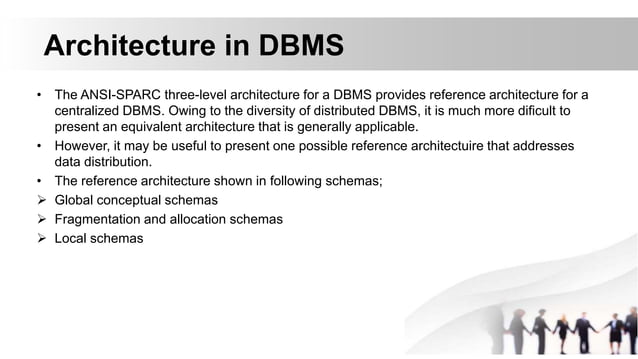 Data Base Management System And Architecture Ppt Pptx Databases Computer Software And