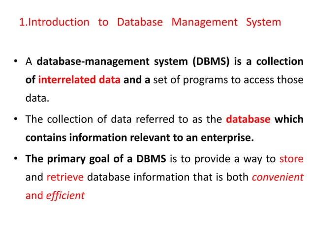 dbms ppt.pptx database management system | PPTX