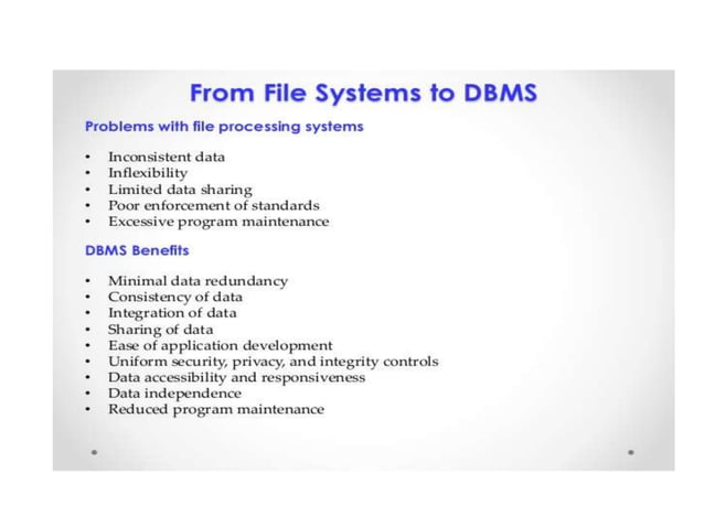 dbms ppt.pptx database management system | PPTX