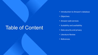 amazon database | PPTX